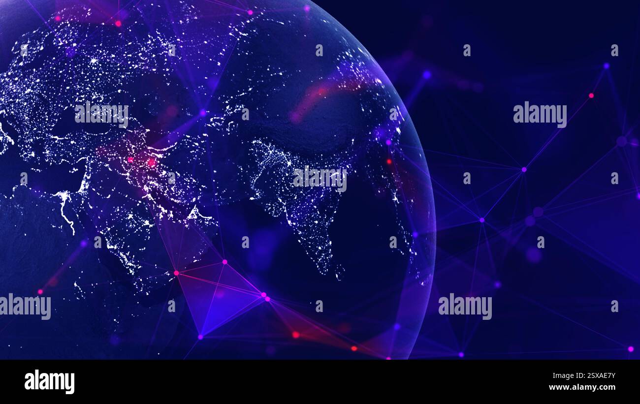 Digital plexus concept image visual Stock Photo - Alamy