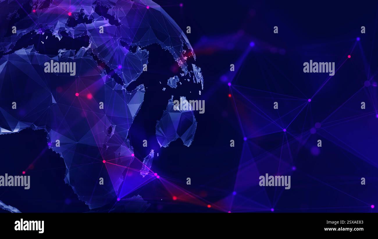 Digital plexus concept image visual Stock Photo - Alamy