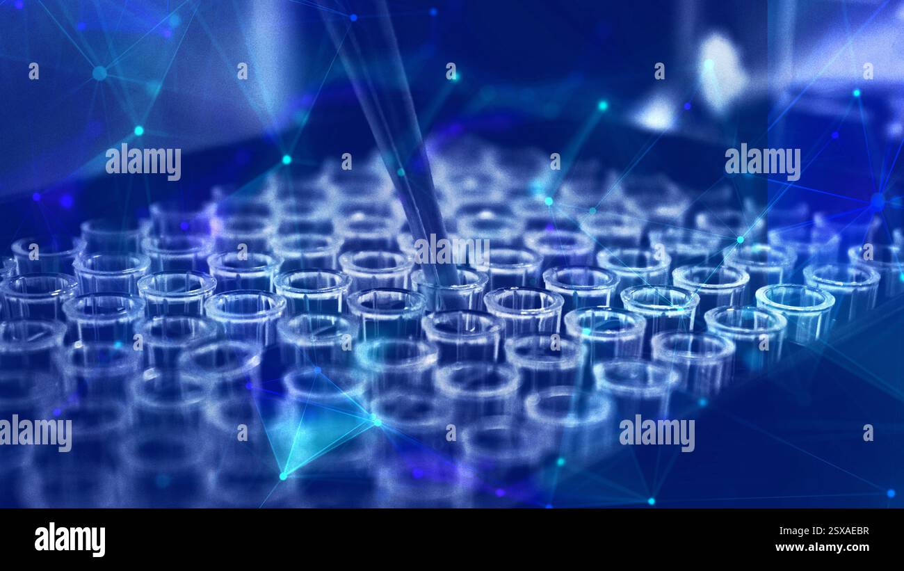 Digital plexus concept image visual Stock Photo - Alamy