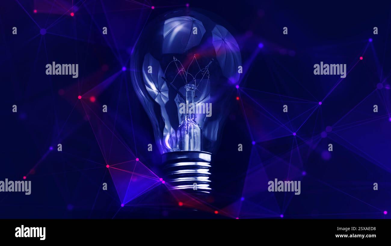 Ai technology polygon plexus hi-res stock photography and images - Alamy