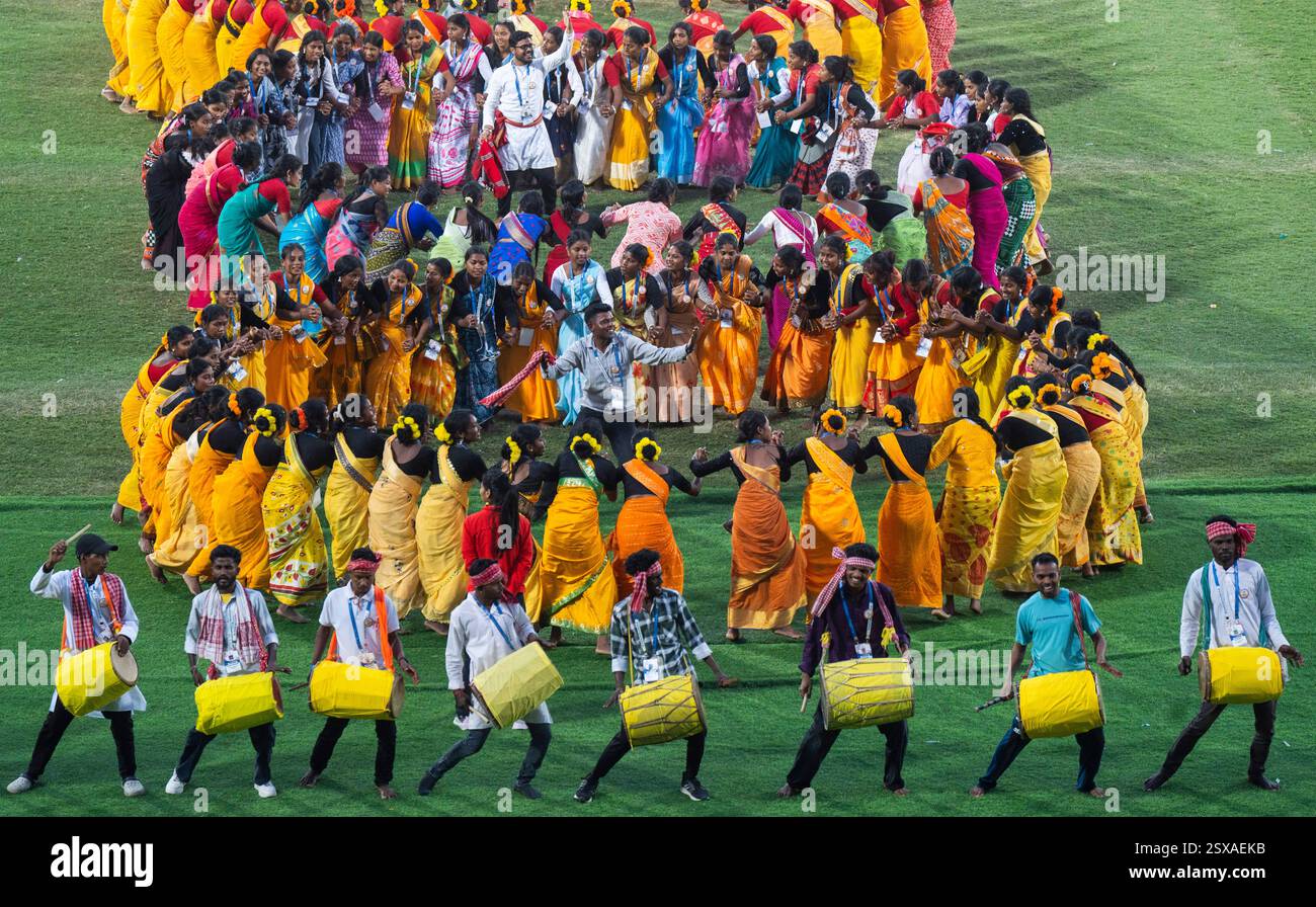 February 22, 2025: Several thousands of dancers perform traditional ...