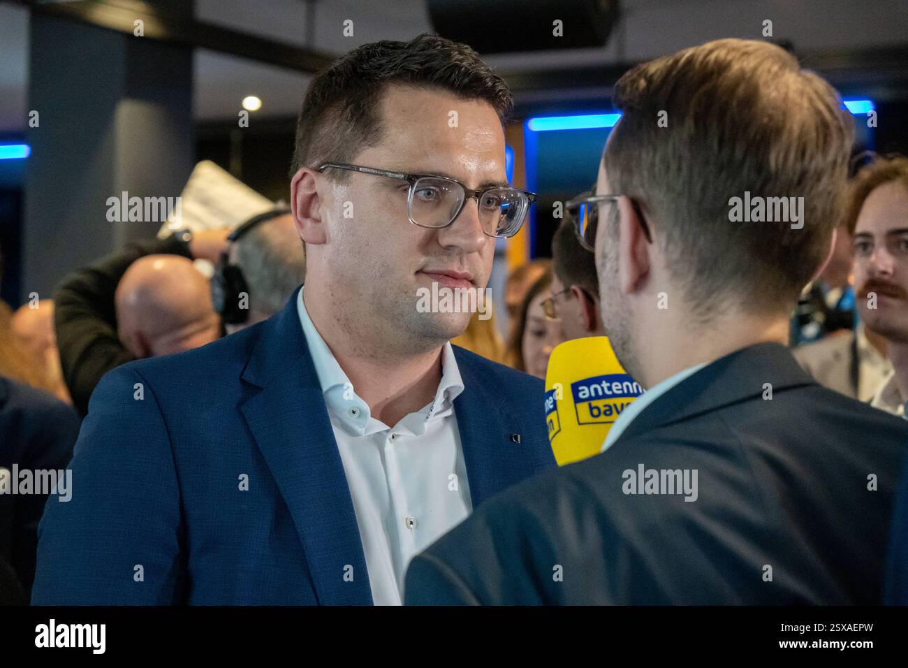 Munich, Bavaria, Germany - February 23, 2025: Election party for the ...