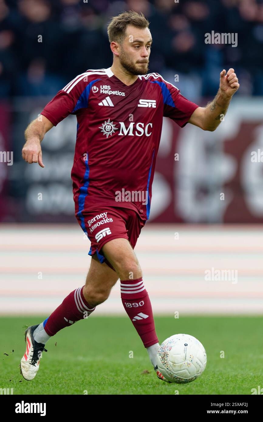 Geneva, Switzerland, February 23 2025 : Timothe Cognat (8 Servette FC ...
