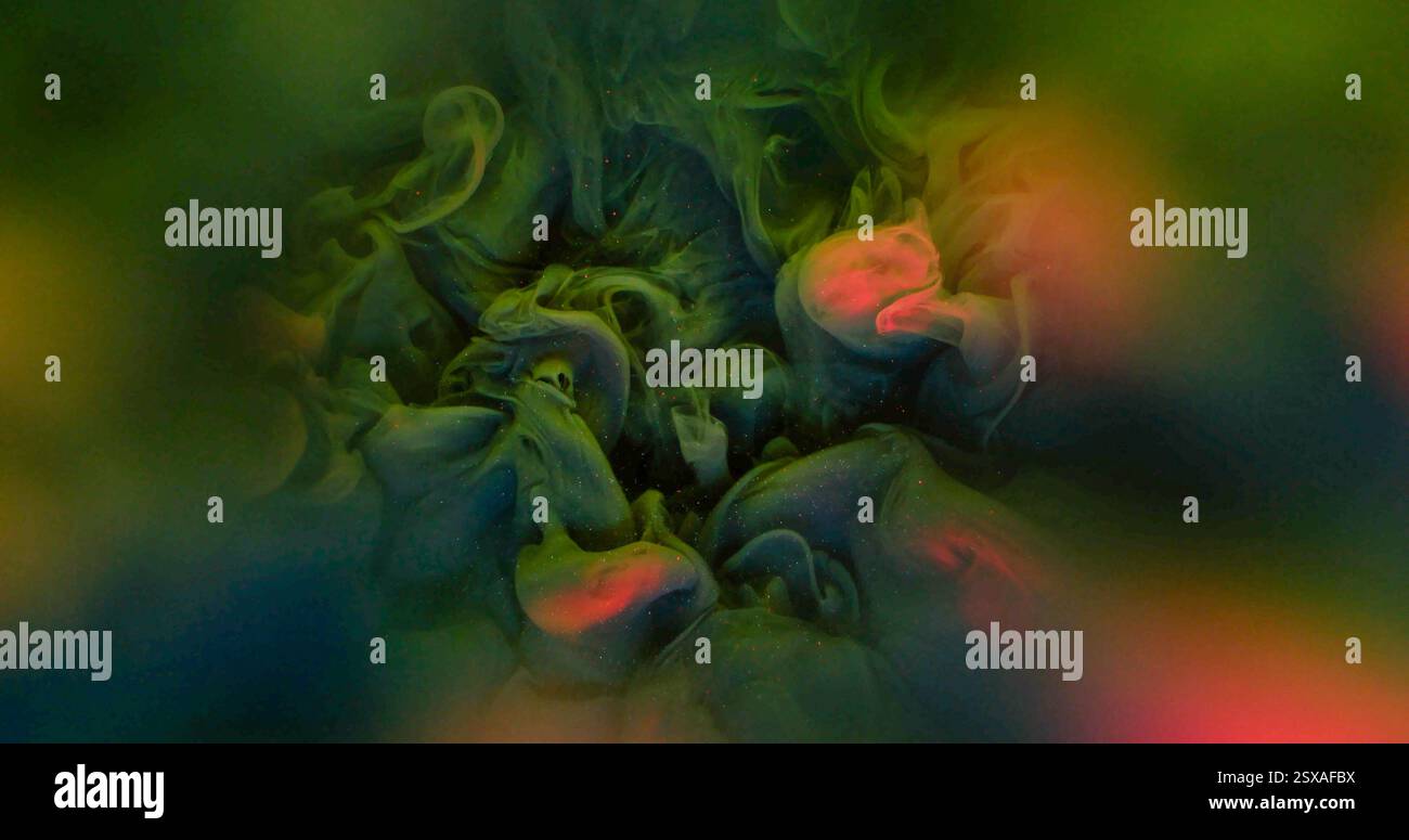 Grunge fog. Puff paint. Brown orange swirl defocused cloud dissolve in ...