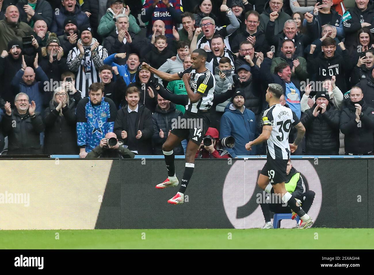 Newcastle, UK. 23rd Feb, 2025. Alexander Isak Of Newcastle United scores a GOAL 3-1 and ...