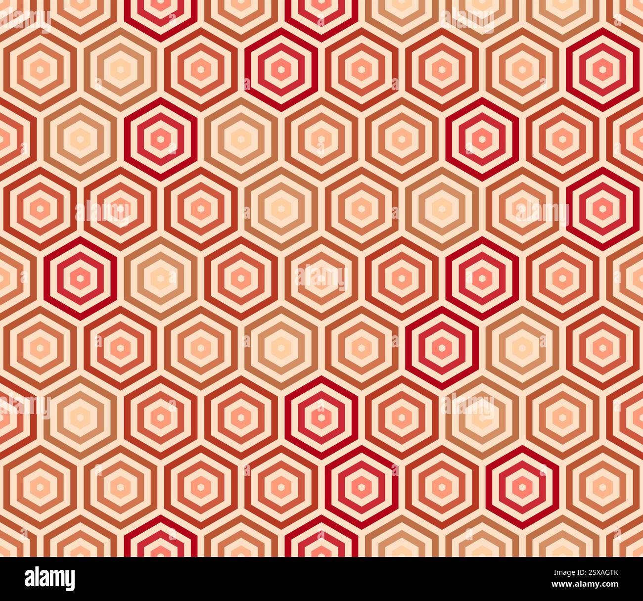 Hexagon background design. Red color tones gradients. Stacked hexagon bold mosaic cell ...