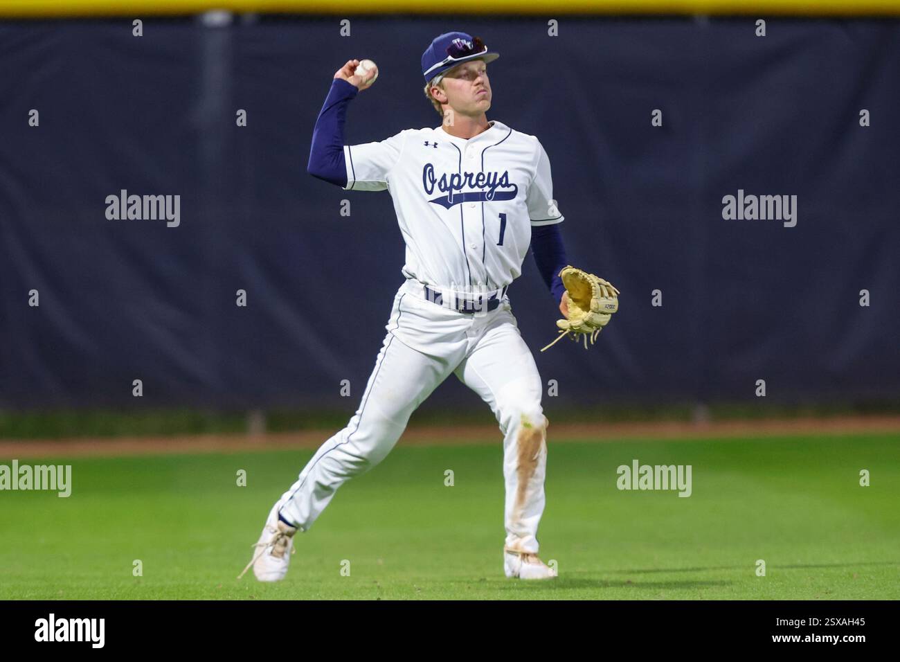 North Florida infielder Connor Moore (1) in action during an NCAA ...