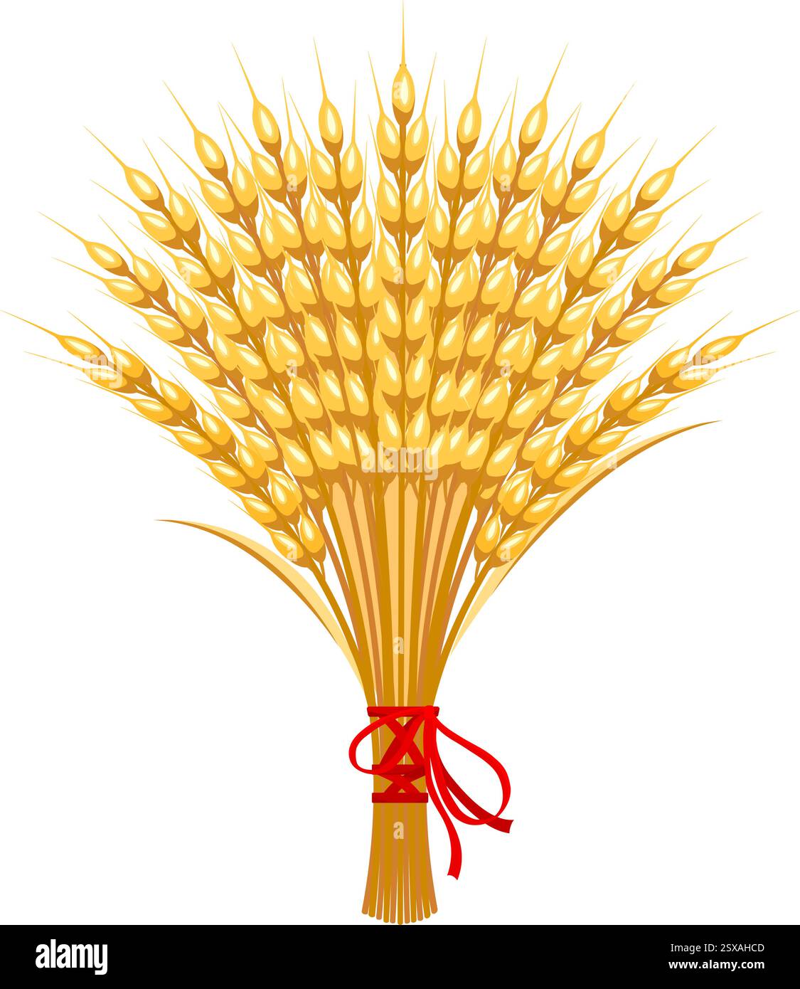 White sheaf wheat ripe Stock Vector Images - Alamy