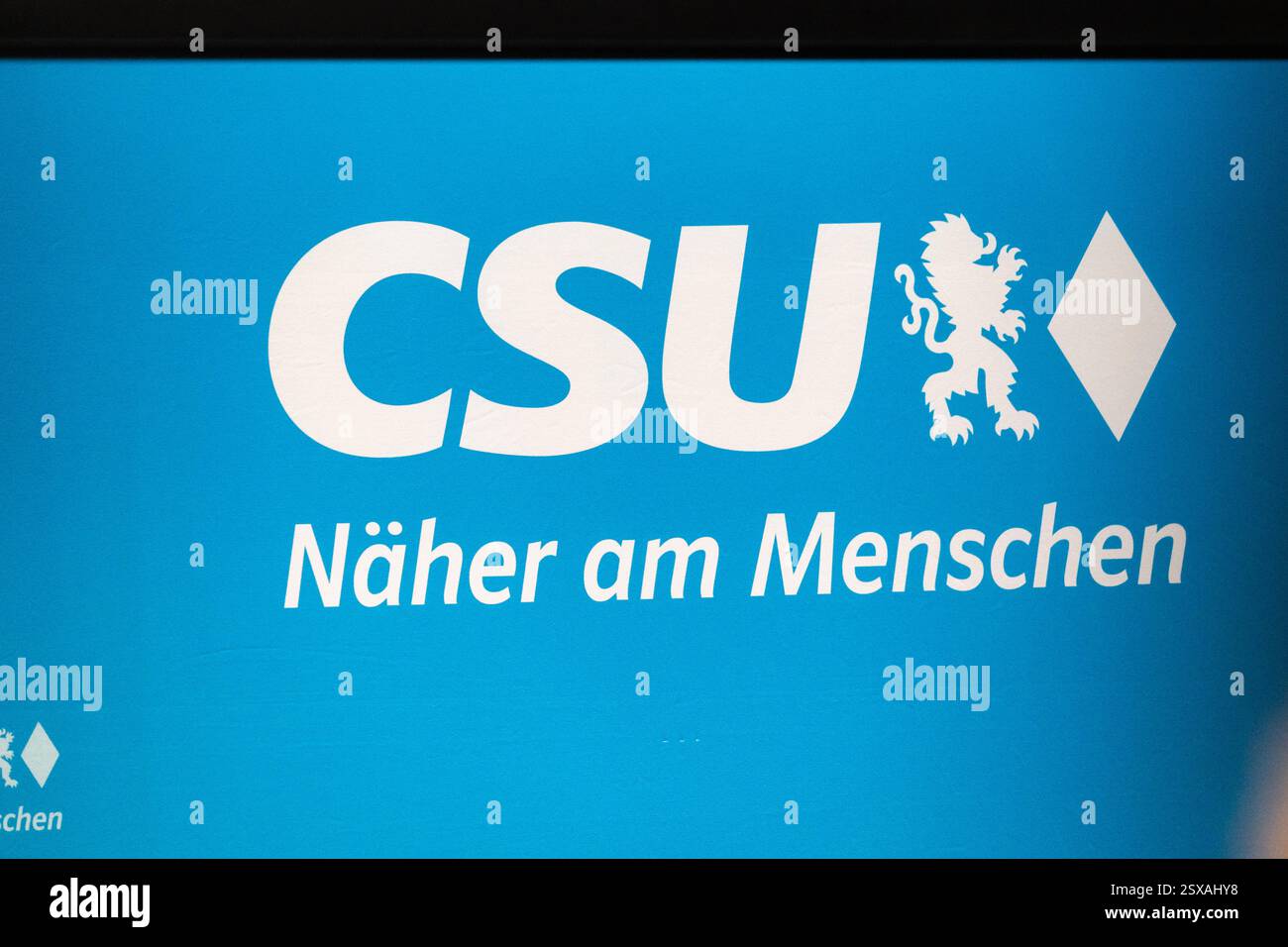 Munich, Bavaria, Germany - February 23, 2025: Election party for the ...