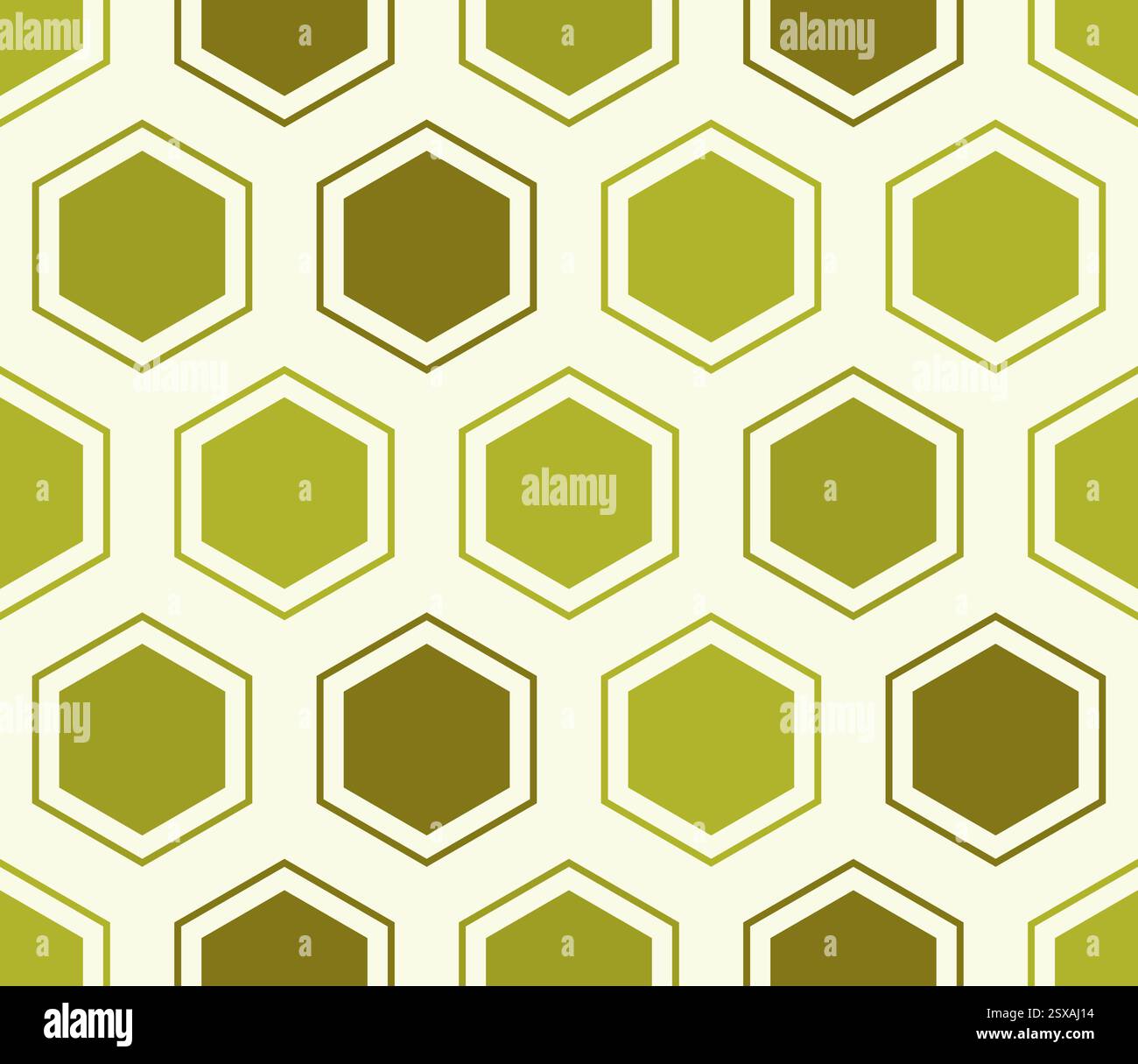 Abstract template background. Hexagon mosaic cells with padding and ...
