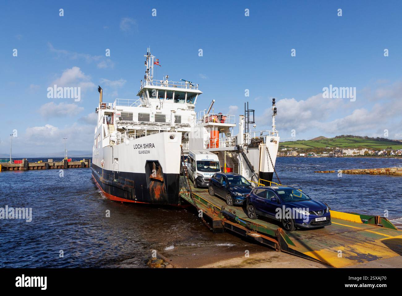 Caledonian MacBrayne ferry to Great Cumbrae, Largs, Scotland, UK Stock ...