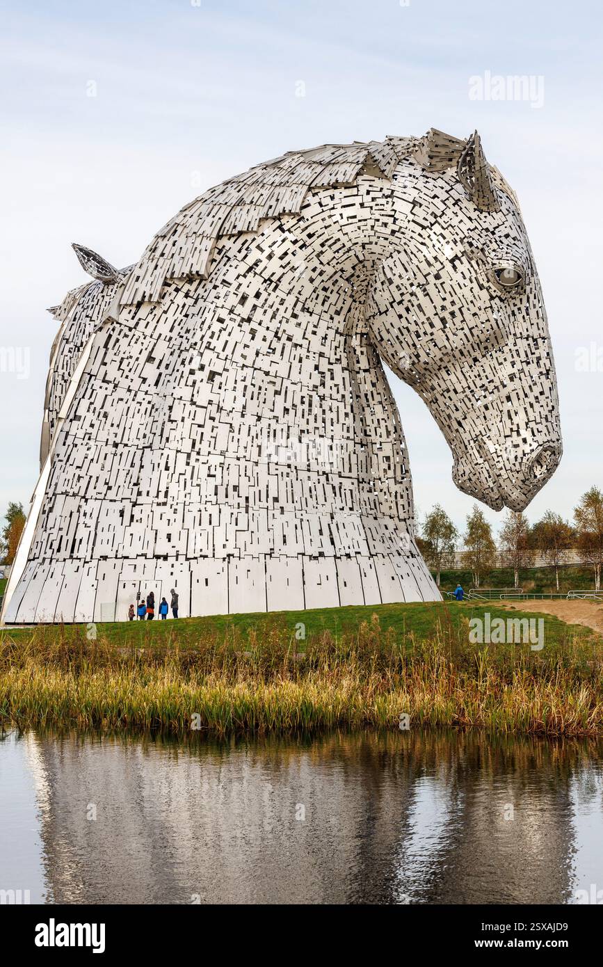 The Kelpies, 30 metre high sculptures, Falkirk, Scotland Stock Photo ...
