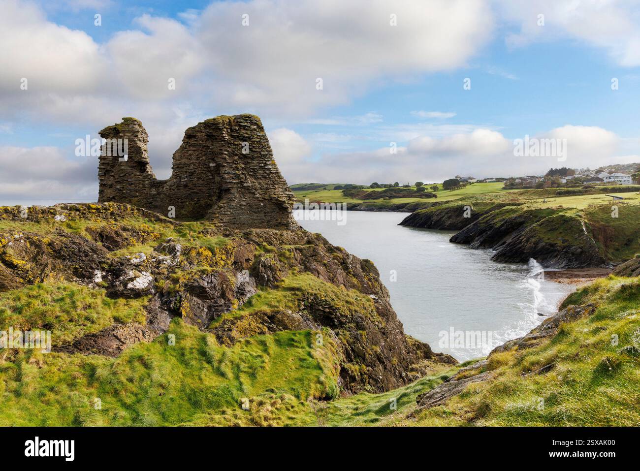 An Caislean Dubh, the Black Castle, Wicklow, Ireland Stock Photo - Alamy