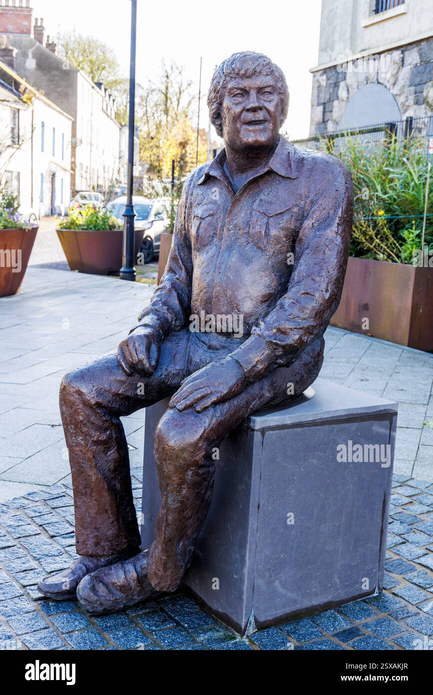 Big Tom McBride statue, Castle Blayney, Co. Monaghan, Ireland Stock ...