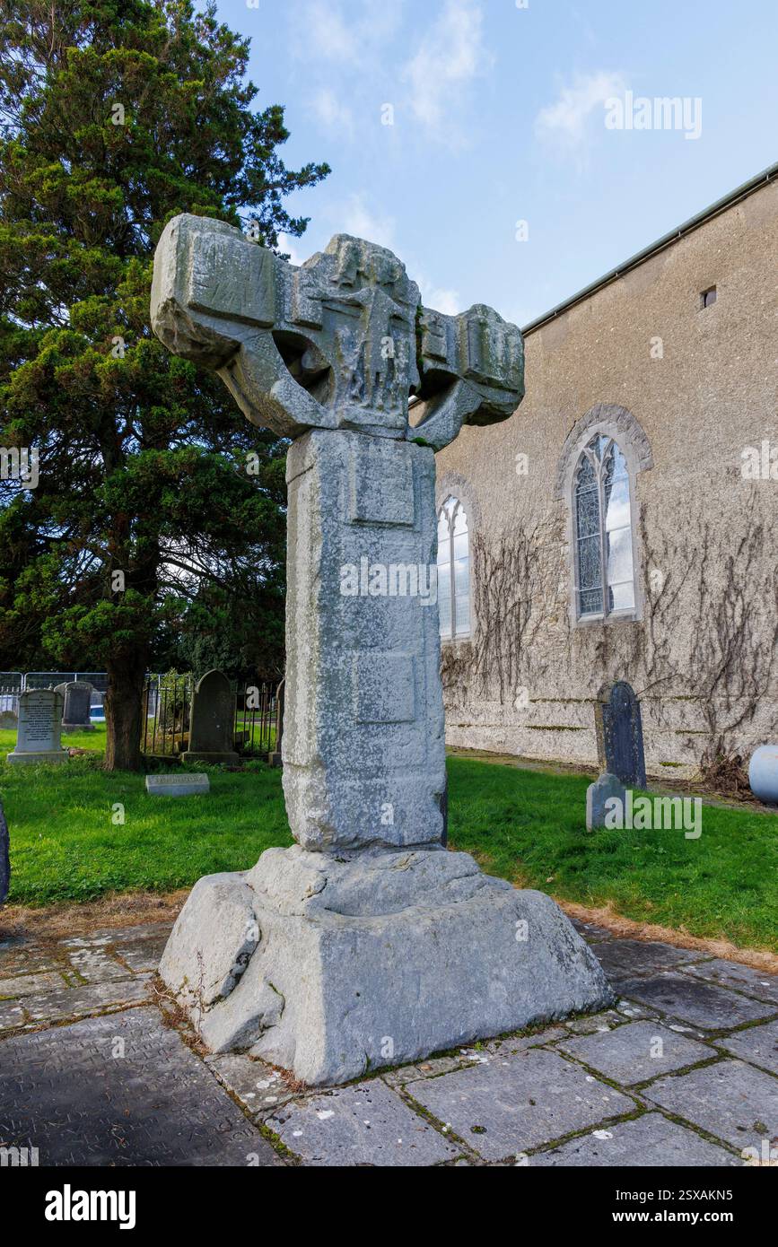 Broken High Cross, St Columba's Church of Ireland, Kells, Co. Meath ...