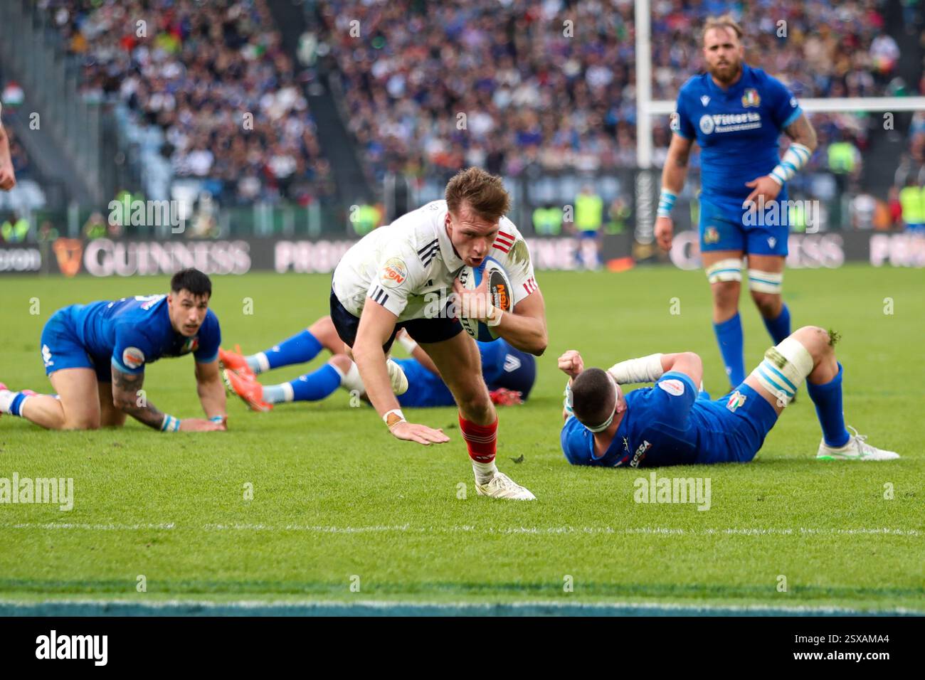 Leo Barre (France) during Italy vs France, Rugby Six Nations match in ...