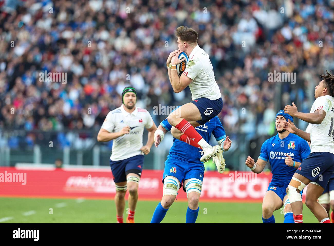 Rome, Italy. 23rd Feb, 2025. Leo Barre (France) during Italy vs France ...