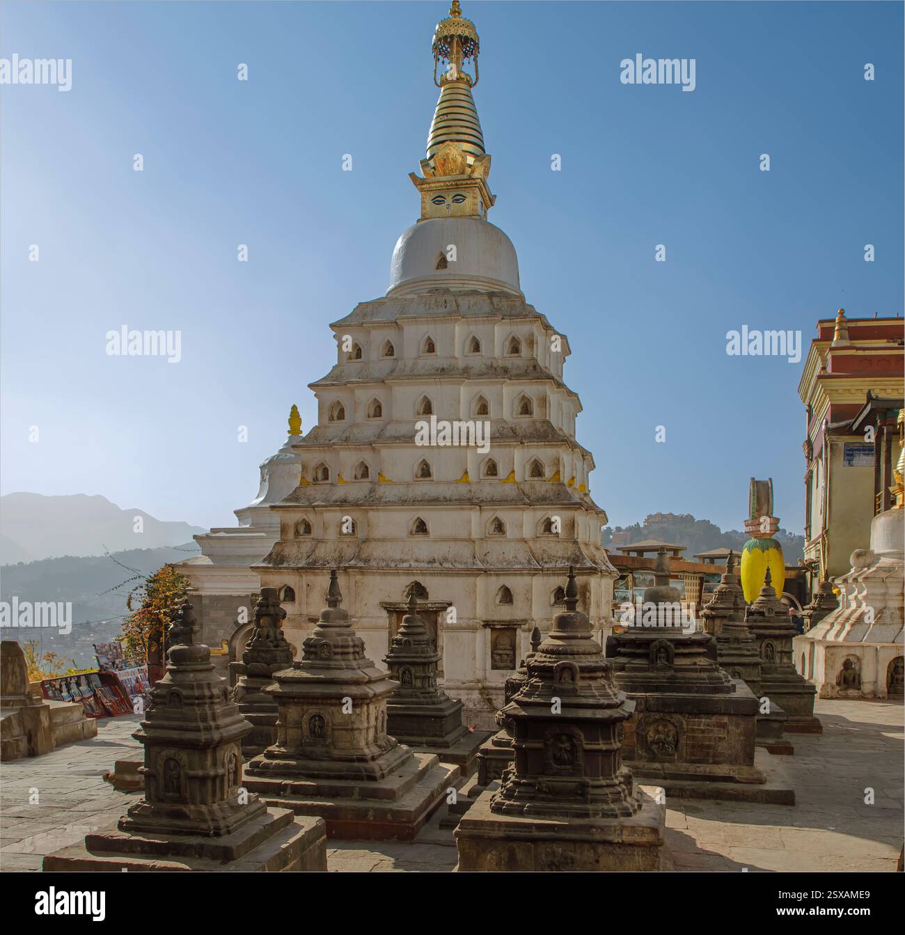 Kathmandu Nepal - February 11th 2025 - Anantapur Stupa a unique ...