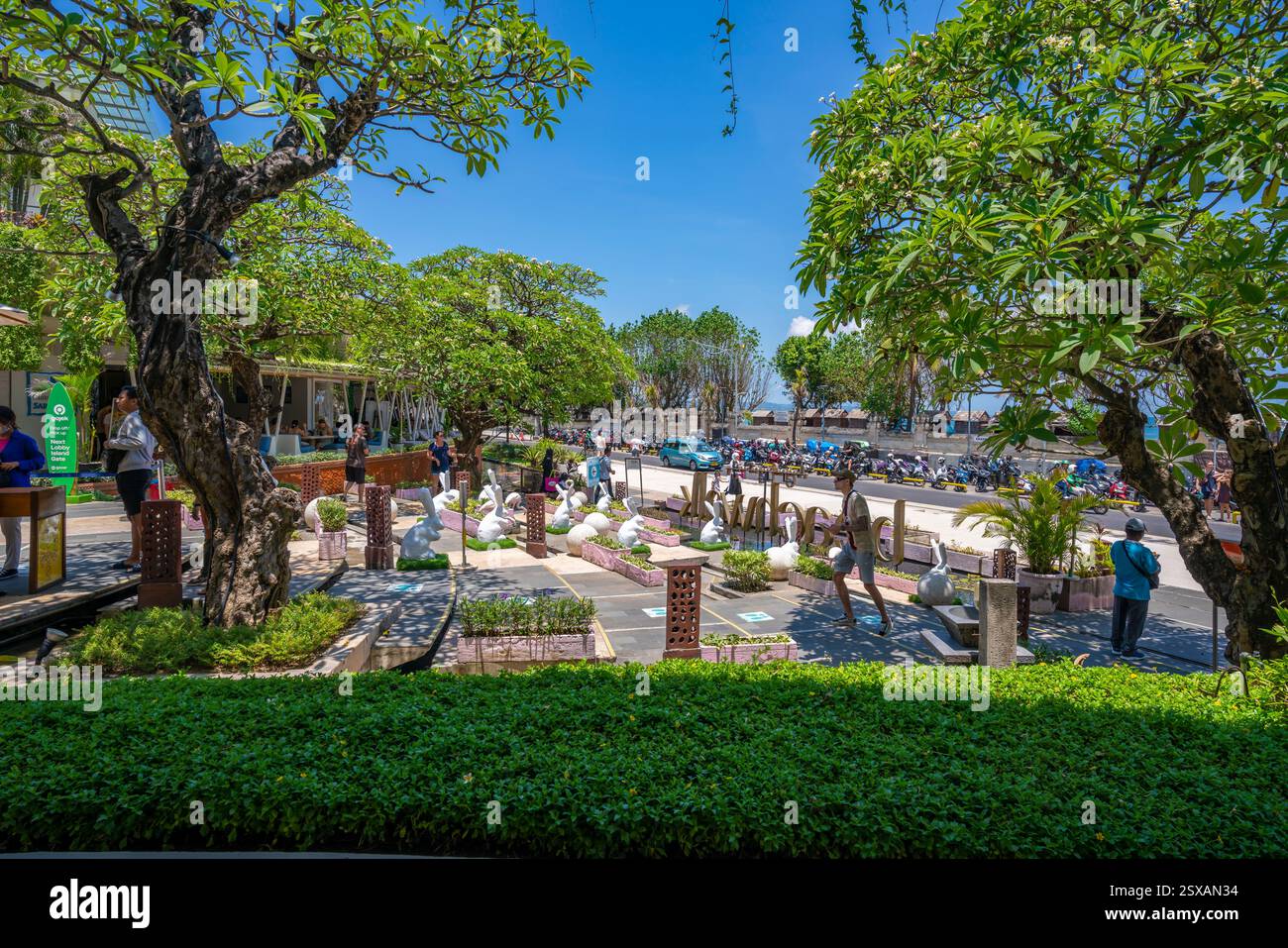 View of exterior of Beachwalk Shopping Center Kuta Beach, Kuta, Bali ...