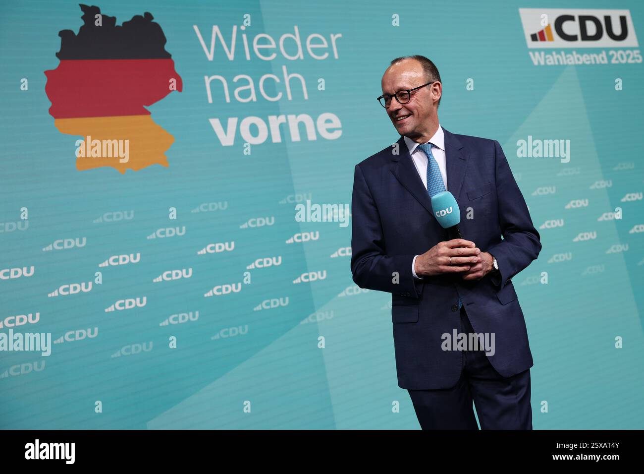 Berlin, Germany. February 23, 2025. Christian Democratic Union (CDU ...