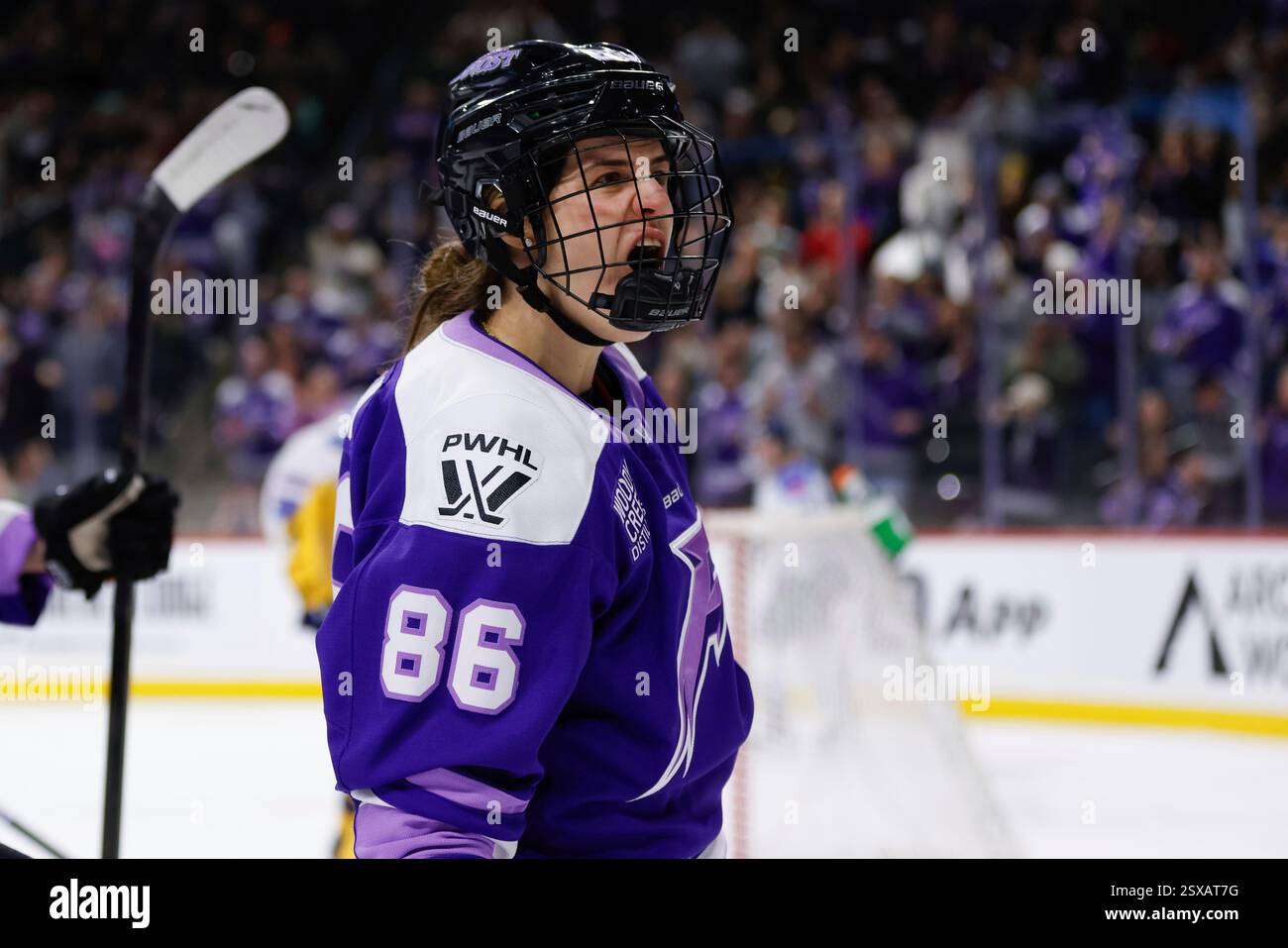 ST. PAUL, MN - JANUARY 28: Minnesota Frost Michela Cava (86) celebrates ...