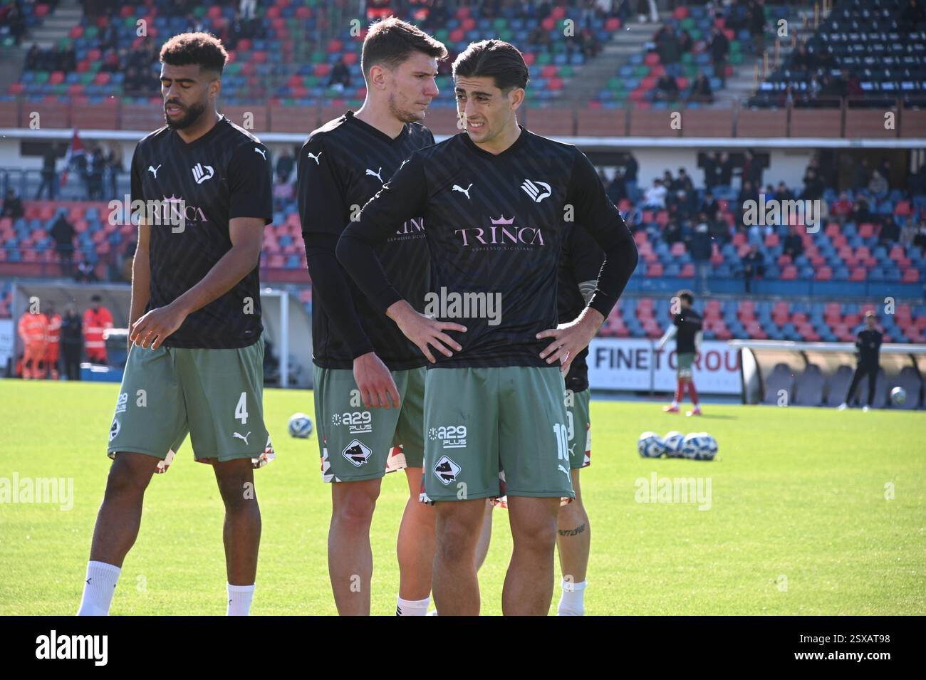 Cosenza, Italy. 23rd Feb, 2025. Filippo Ranocchia (Palermo) warm up ...