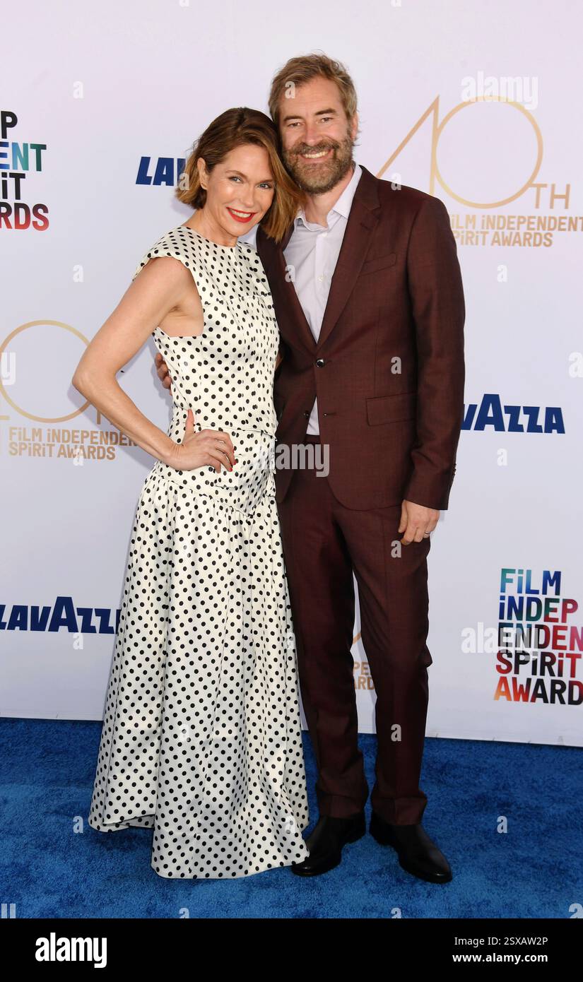 Santa Monica, California, USA. 22nd Feb, 2025. (L-R) Katie Aselton and ...