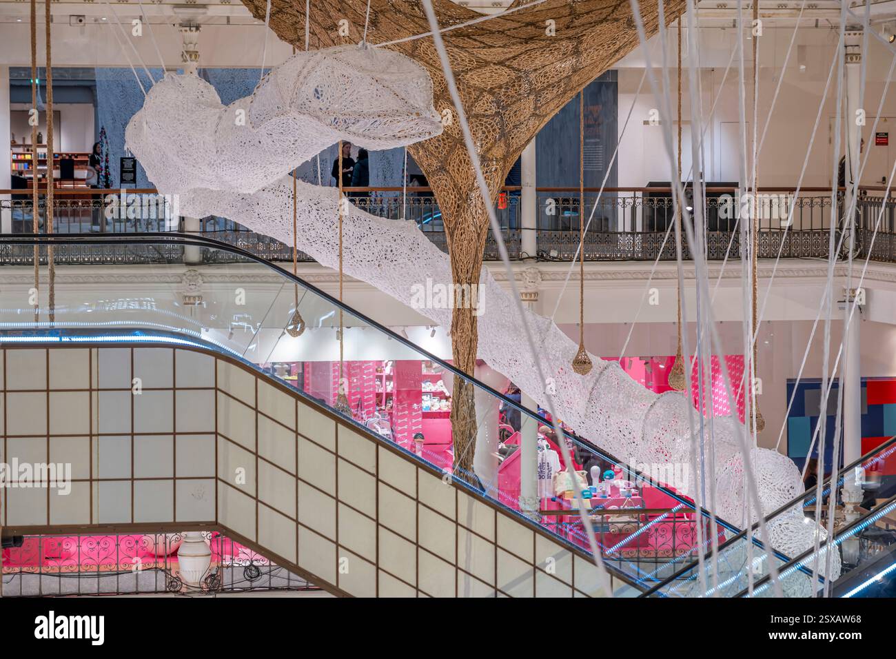 Paris, France - 02 22 2025: Le Bon Marché Rive Gauche. Inside view of ...