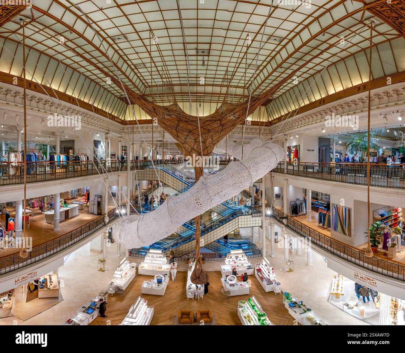 Paris, France - 02 22 2025: Le Bon Marché Rive Gauche. Inside view of ...