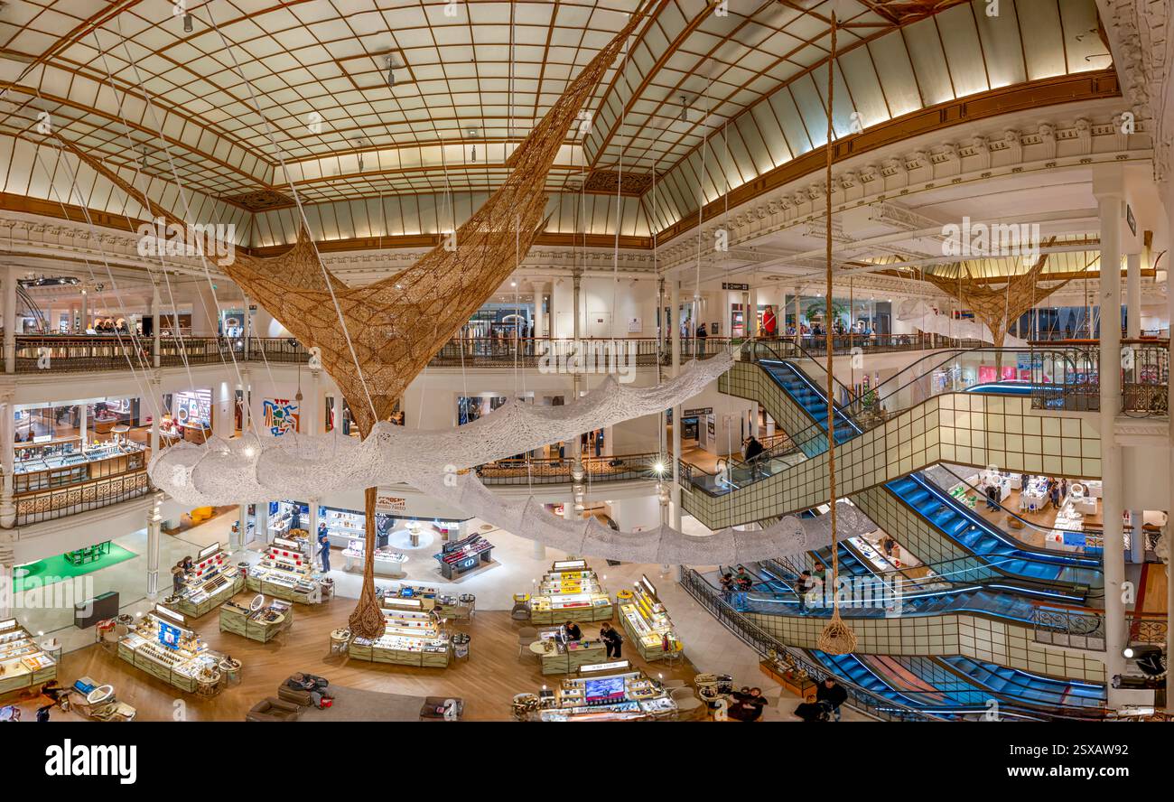 Paris, France - 02 22 2025: Le Bon Marché Rive Gauche. Inside view of ...