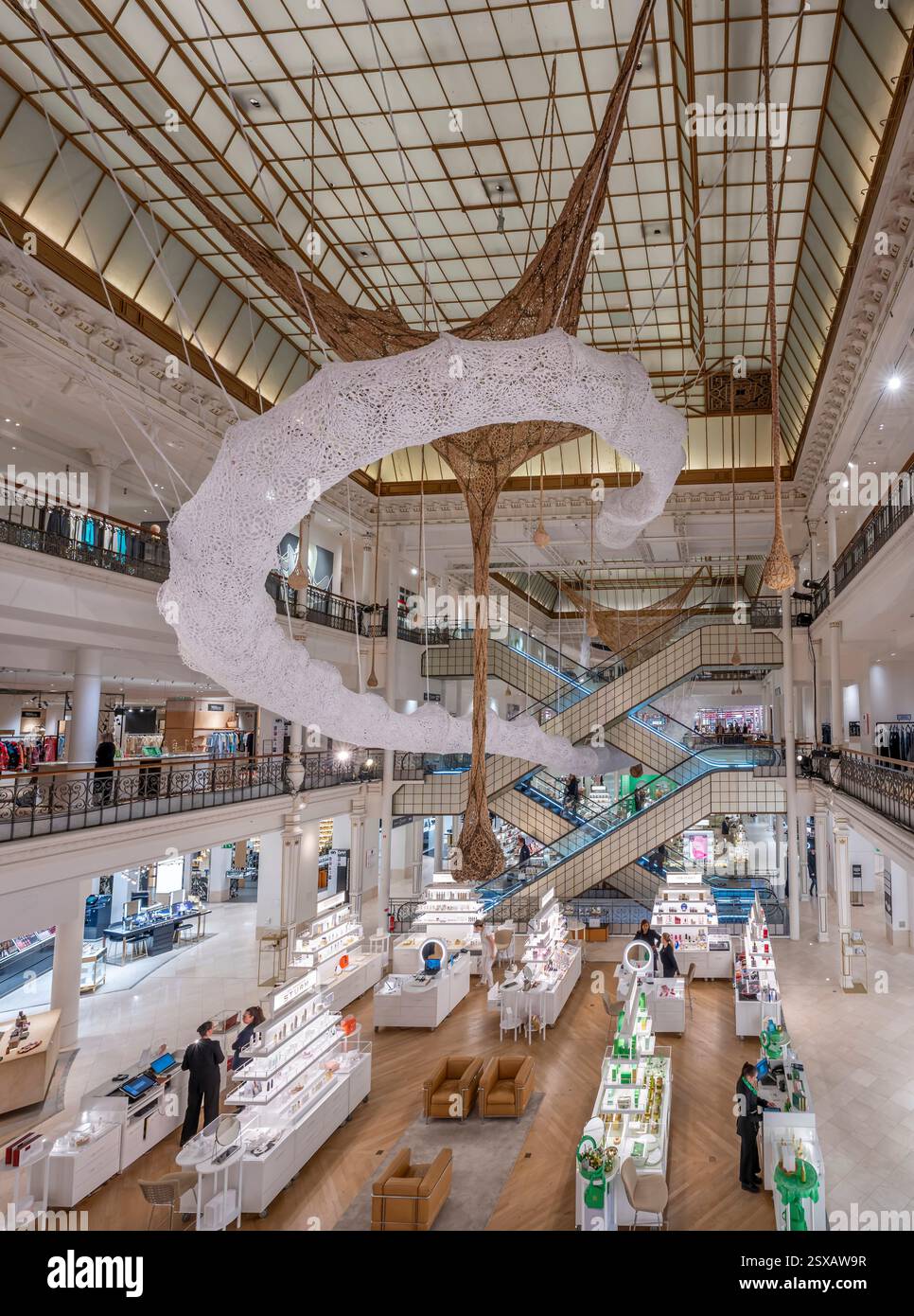 Paris, France - 02 22 2025: Le Bon Marché Rive Gauche. Inside view of ...
