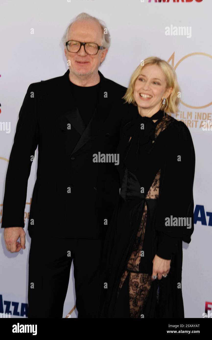 Santa Monica, California, USA. 22nd Feb, 2025. (L-R) Tracy Letts and ...