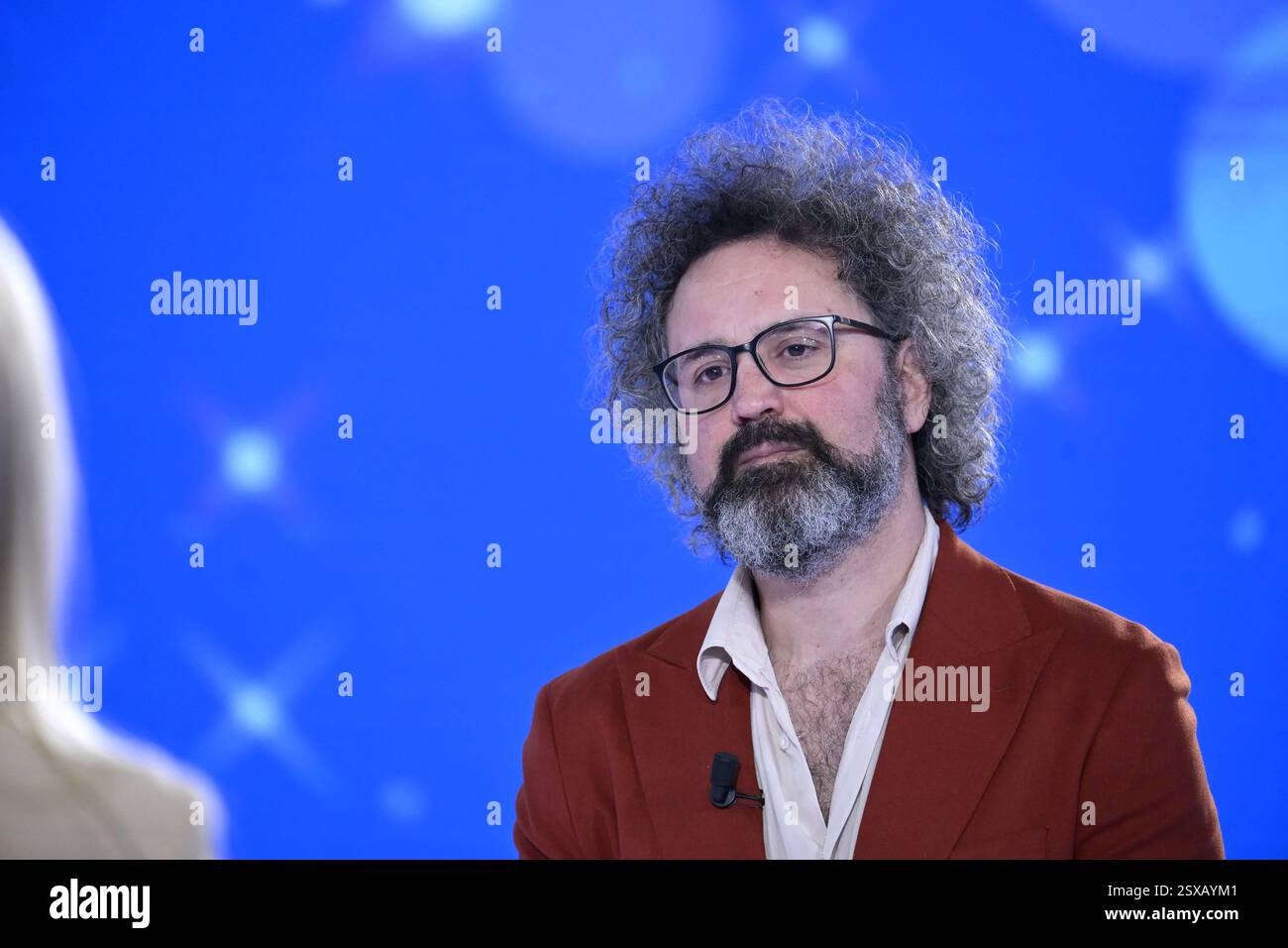 Rome, Italy. 23rd Feb, 2025. Rome. Rai ex Dear studios. Domenica in ...