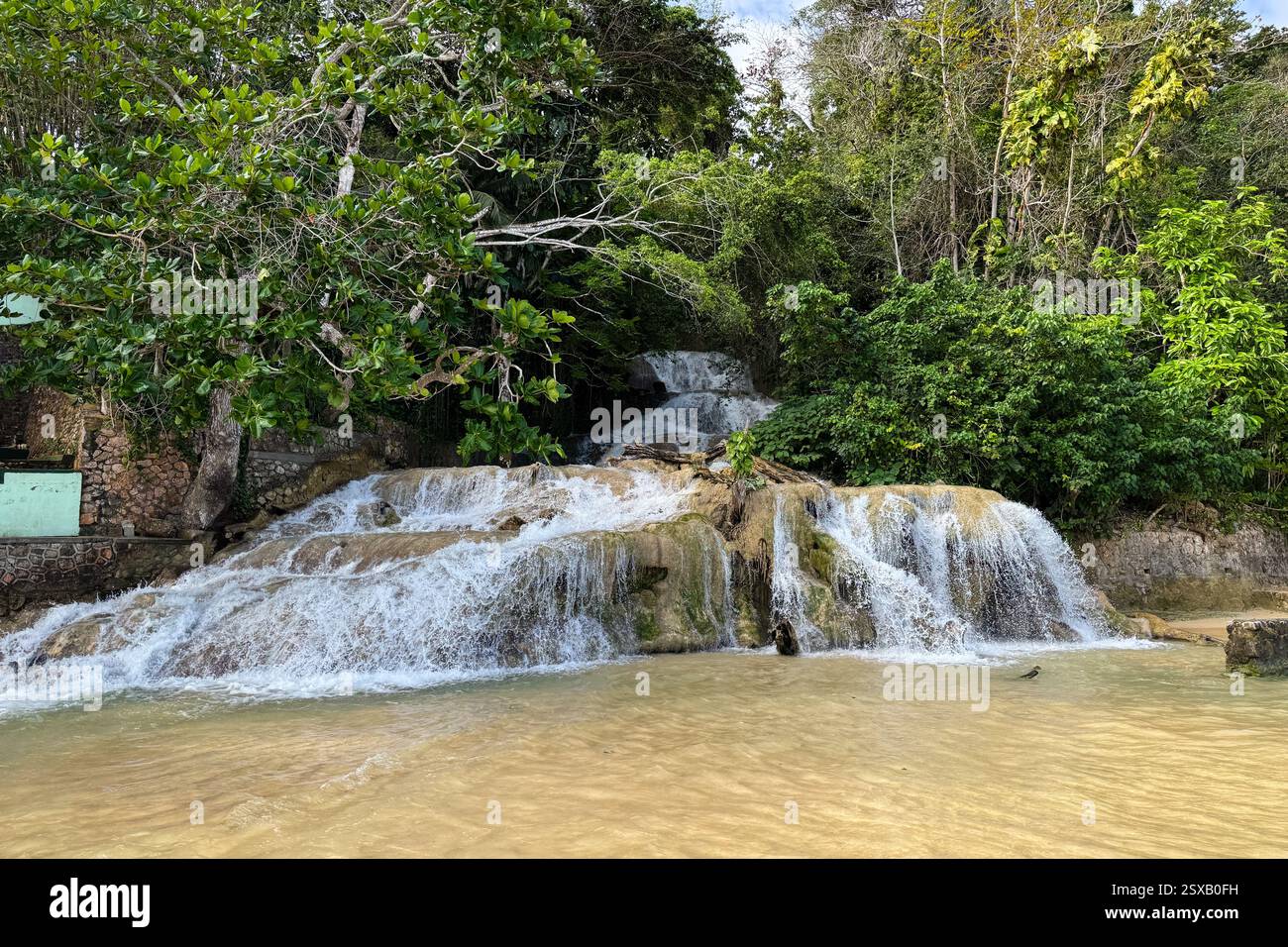 Beautiful The Dunns river falls ocho rios jamaica Stock Photo - Alamy