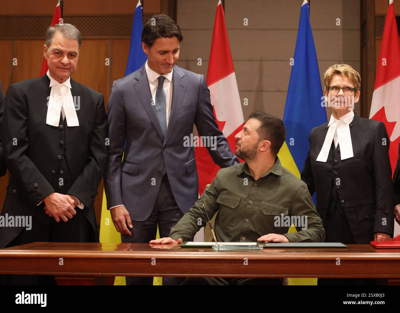Ottawa, Canada. 22nd Sep, 2023. Ukrainian President Volodymyr Zelenskyy ...