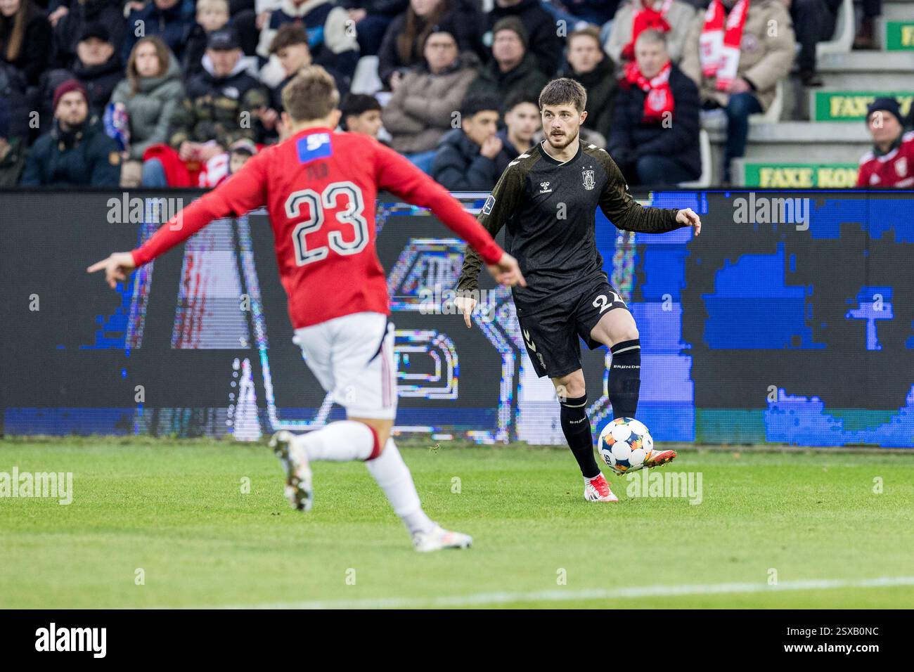 Vejle, Denmark. 23rd Feb, 2025. Marko Divkovic (24) of Broendby IF seen ...