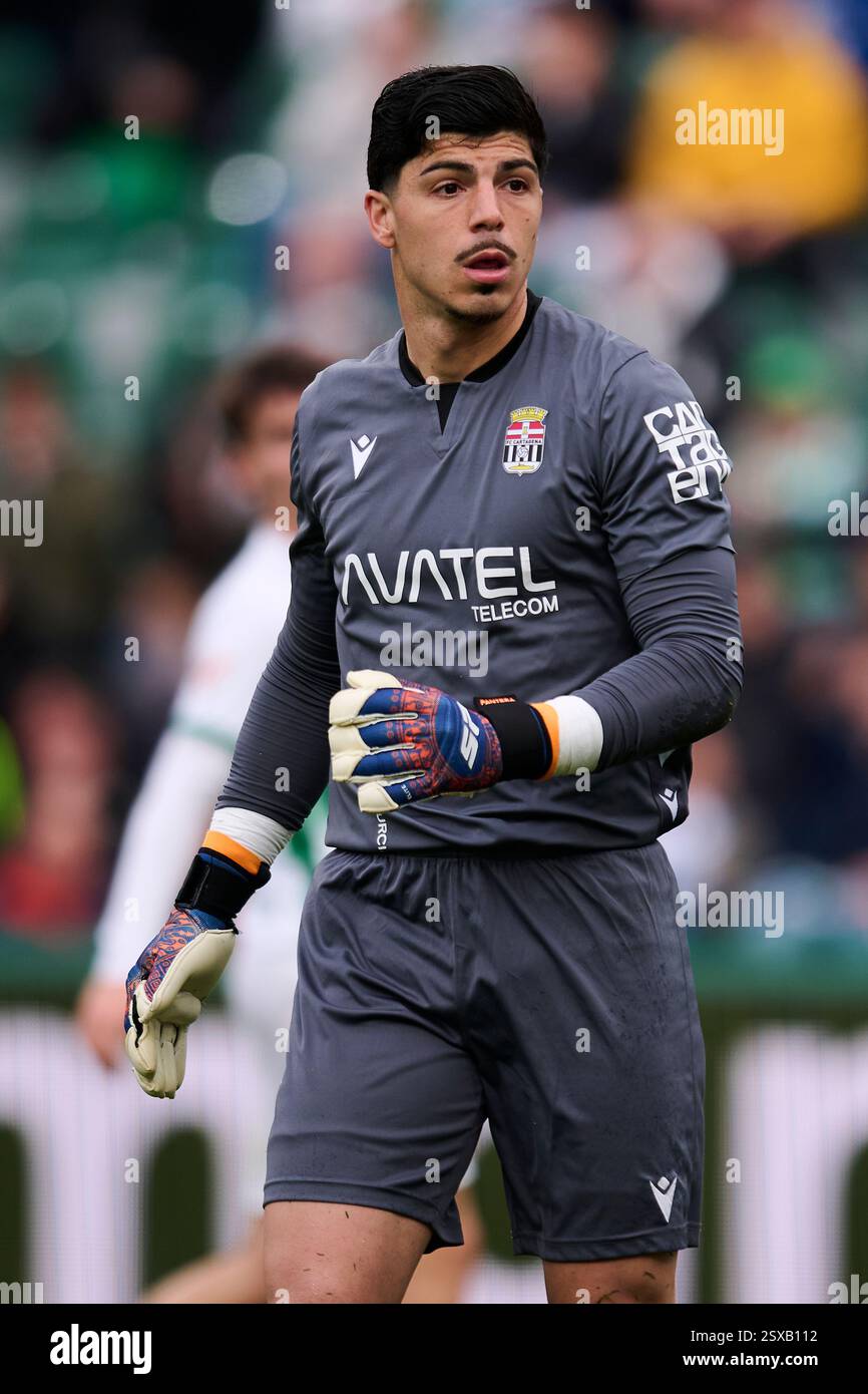 Elche, Spain. 23rd Feb, 2025. ELCHE, SPAIN - FEBRUARY 23: Pablo Cunat ...