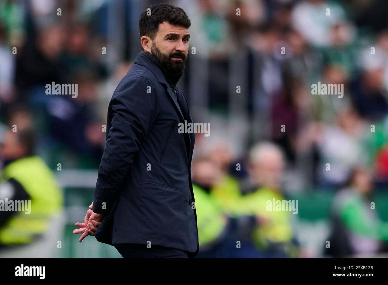 ELCHE, SPAIN - FEBRUARY 23: Guillermo Fernandez Romo Head Coach of FC ...