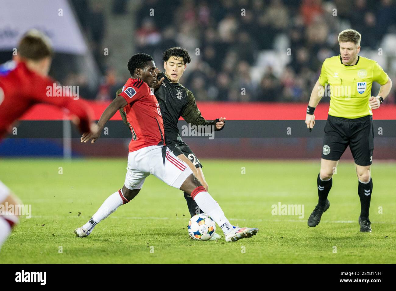 Vejle, Denmark. 23rd Feb, 2025. Yuito Suzuki (28) of Broendby IF and ...