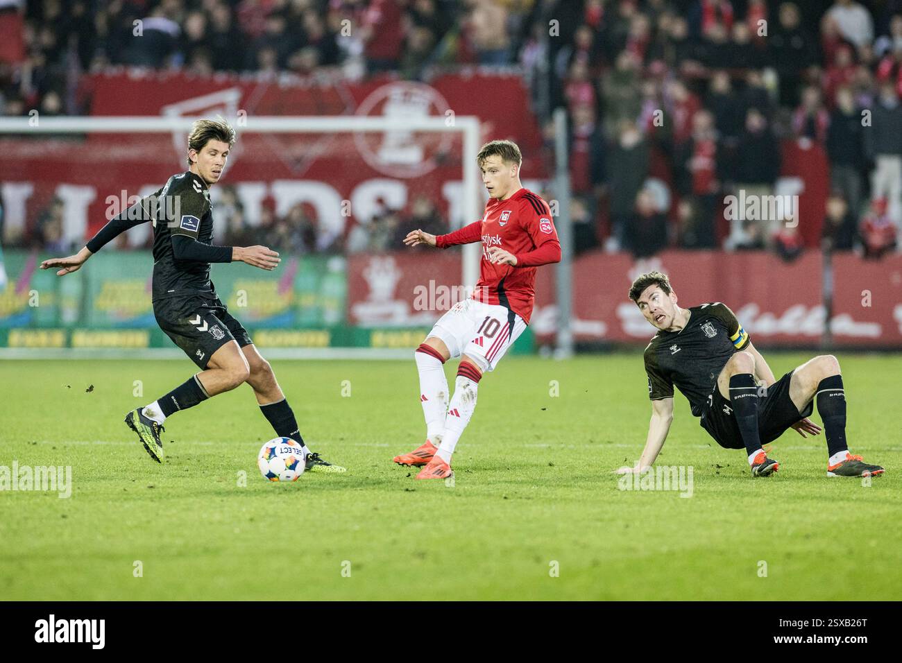 Vejle, Denmark. 23rd Feb, 2025. Kristian Kirkegaard (10) of Vejle BK ...