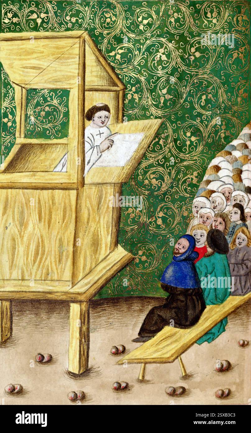 Jan Hus preaching, Czech manuscript, 1490s Jan Hus (1370 – 1415), John ...