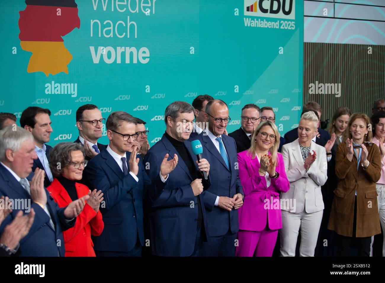 Berlin, Germany, 23st. Februar, 2025 CDU election evening in “Konrad ...