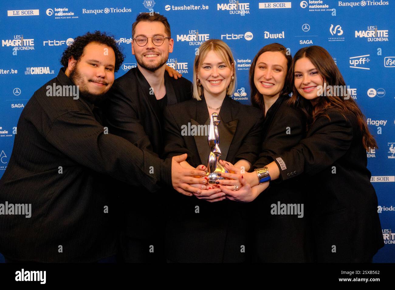 Brussels, Belgium. 23rd Feb, 2025. Just Vox group pictured at the 14th ...