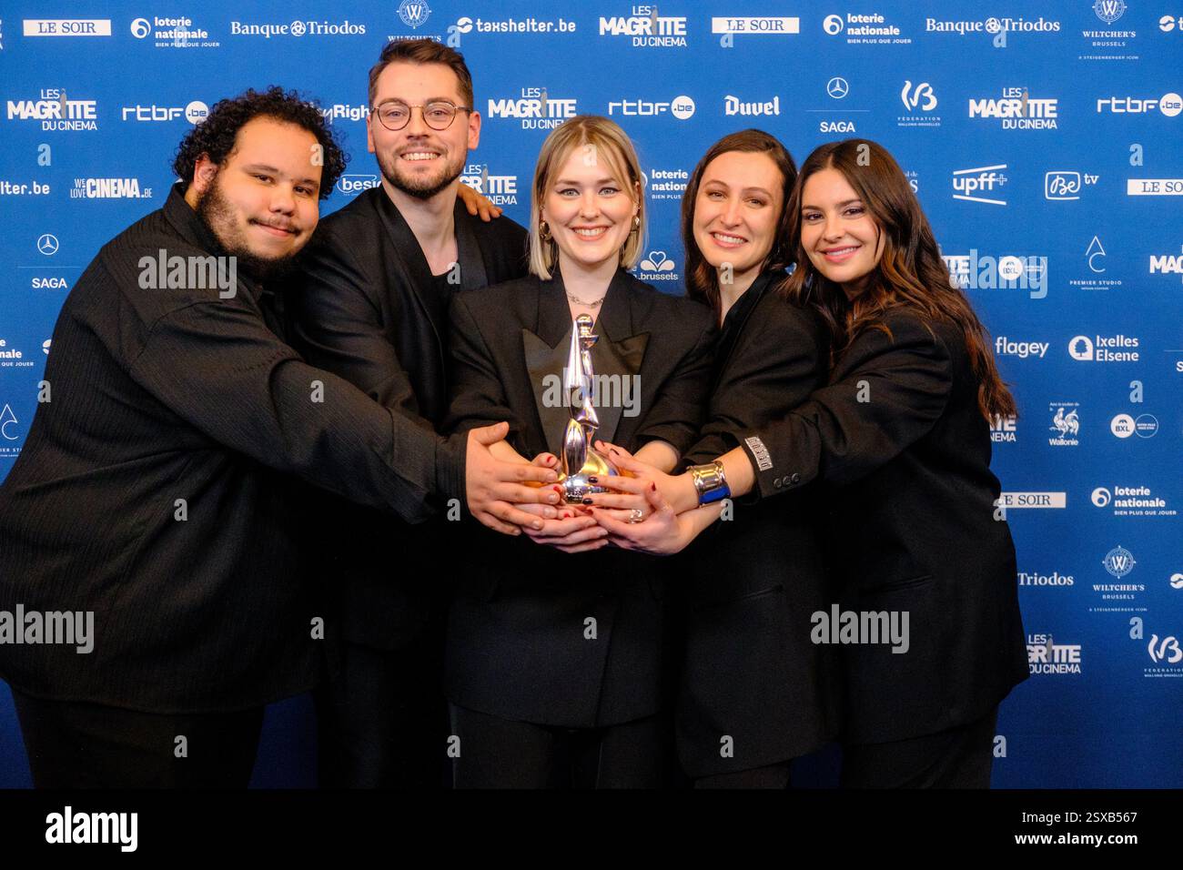 Brussels, Belgium. 23rd Feb, 2025. Just Vox group pictured at the 14th ...