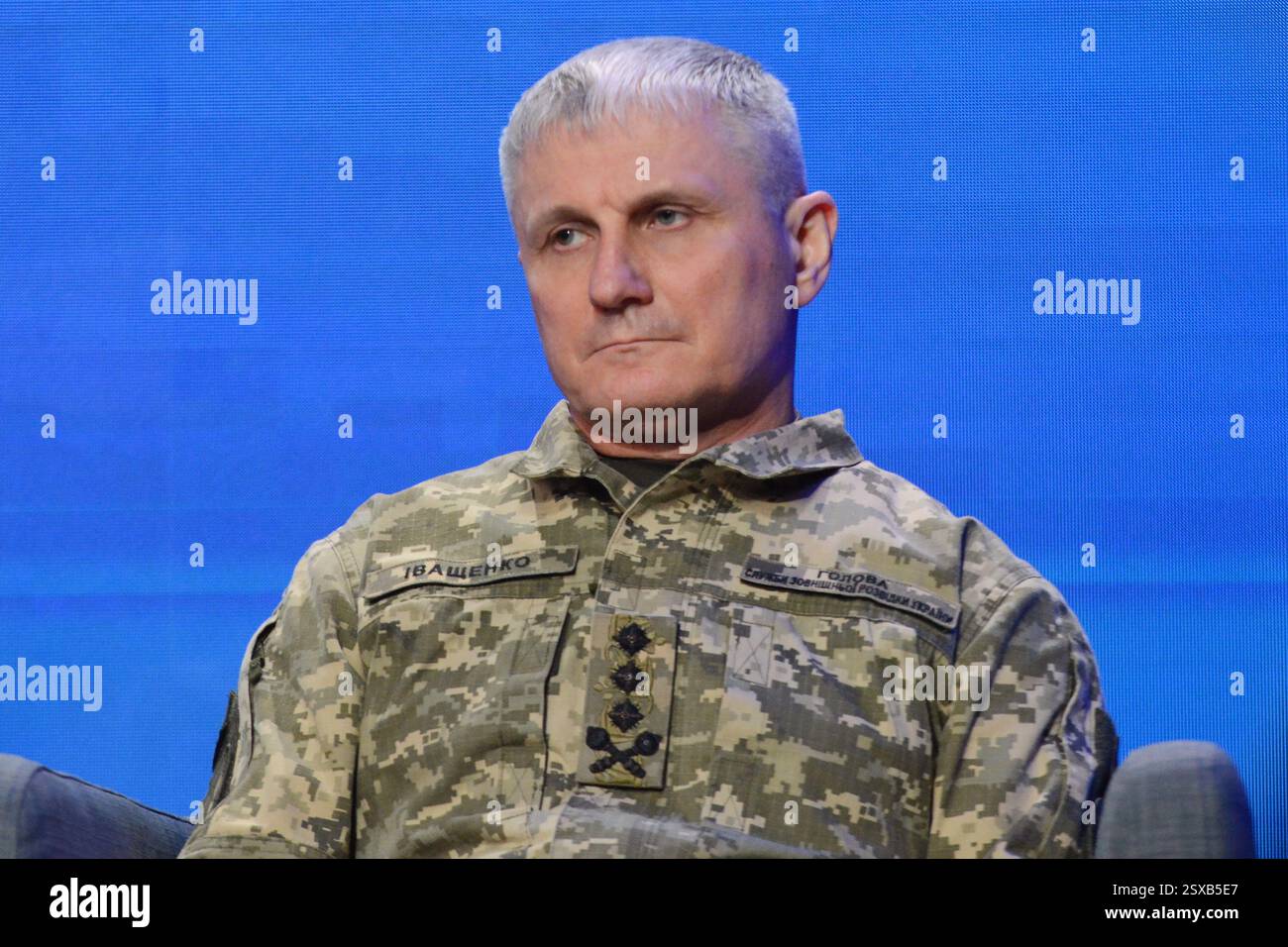 Kyiv, Ukraine. 23rd Feb, 2025. Head of the Foreign Intelligence Service ...