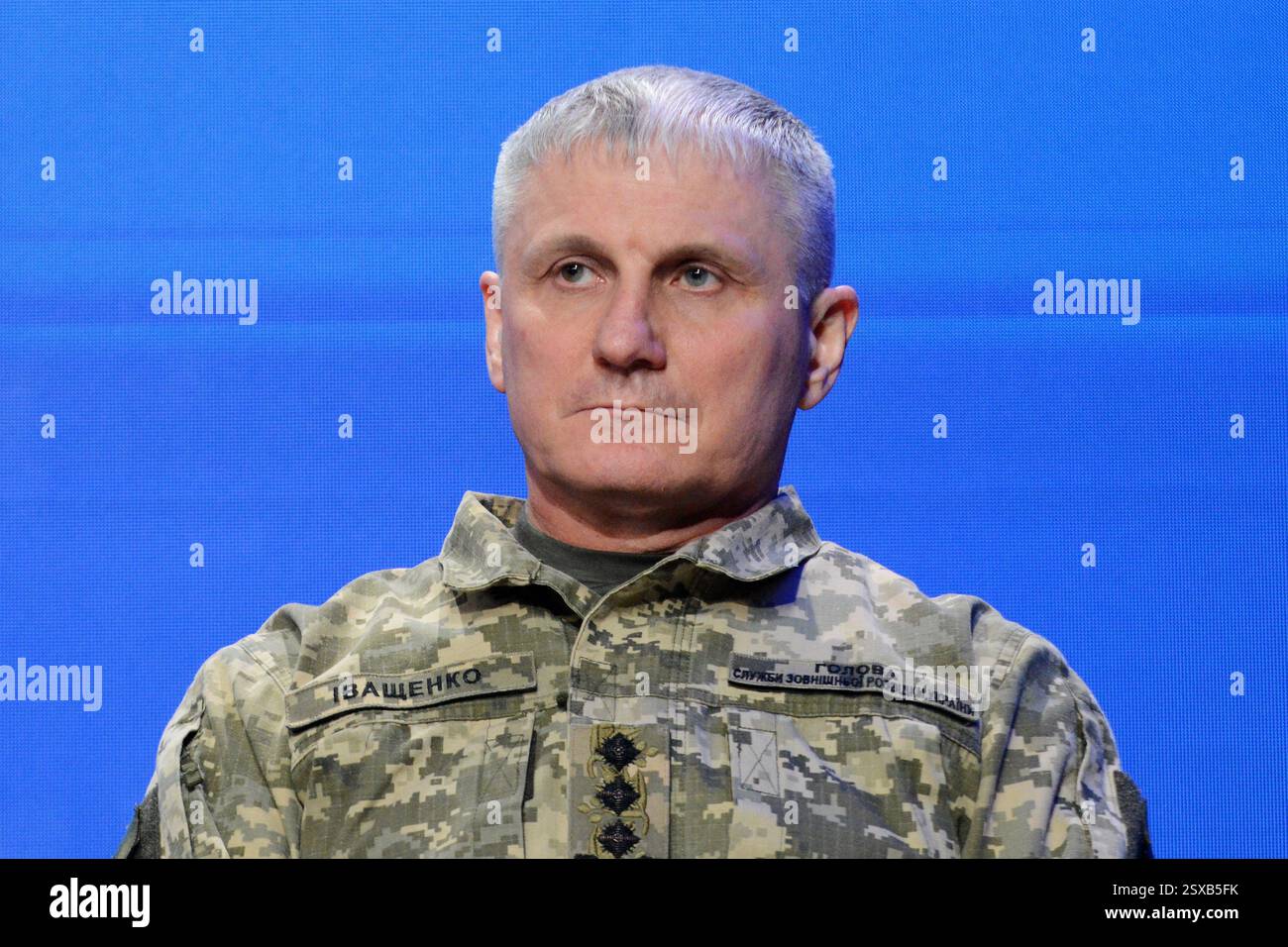 Kyiv, Ukraine. 23rd Feb, 2025. Head of the Foreign Intelligence Service ...