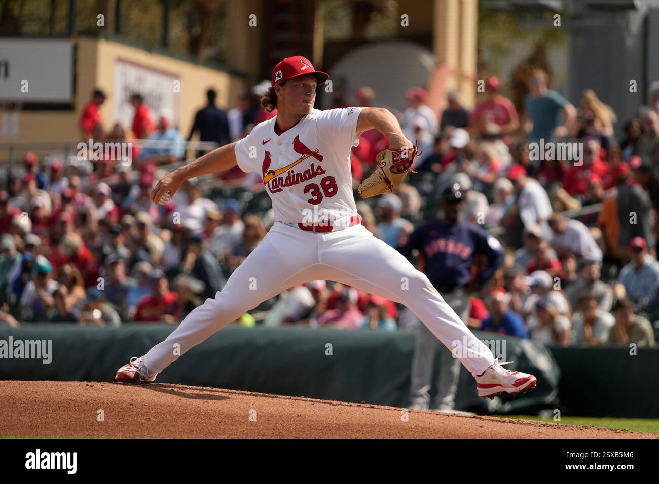St. Louis Cardinals pitcher Tekoah Roby throws during the third inning ...