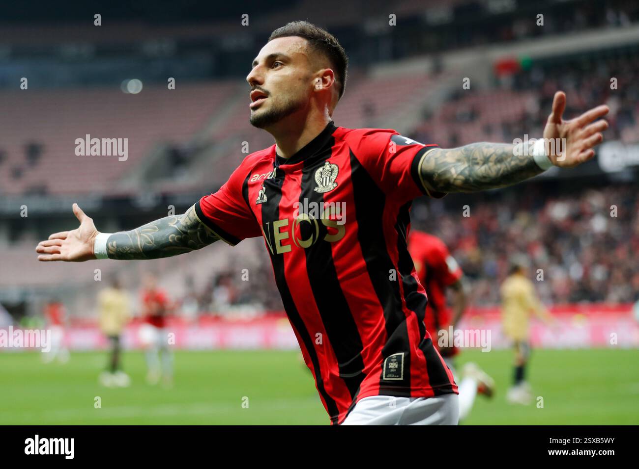 France. 23 Feb, 2025. 92 Jonathan CLAUSS (ogcn) during the Ligue 1 ...