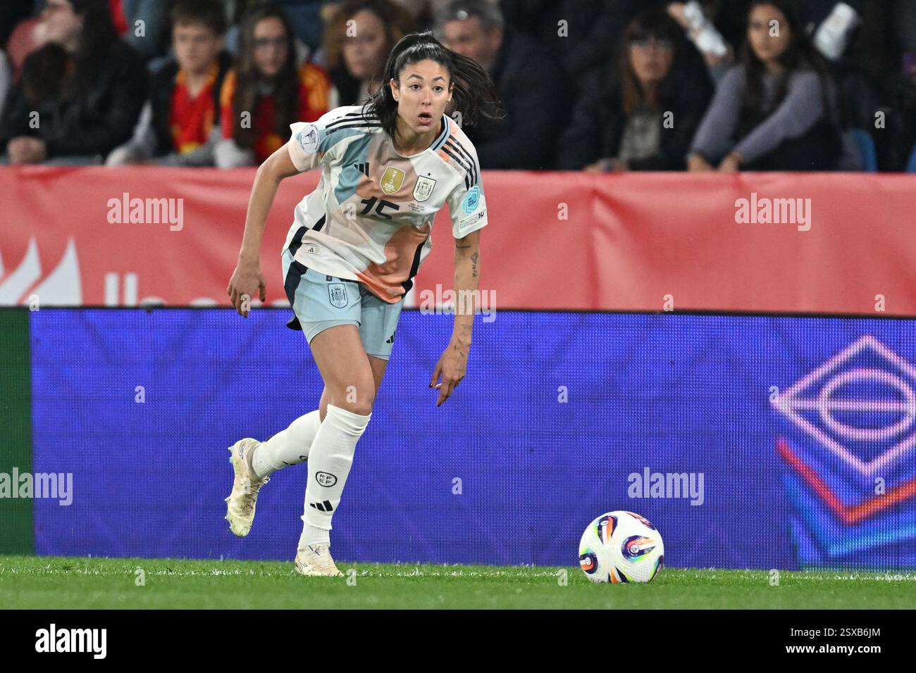 Leila Ouahabi (15) of Spain pictured during a game between the national ...