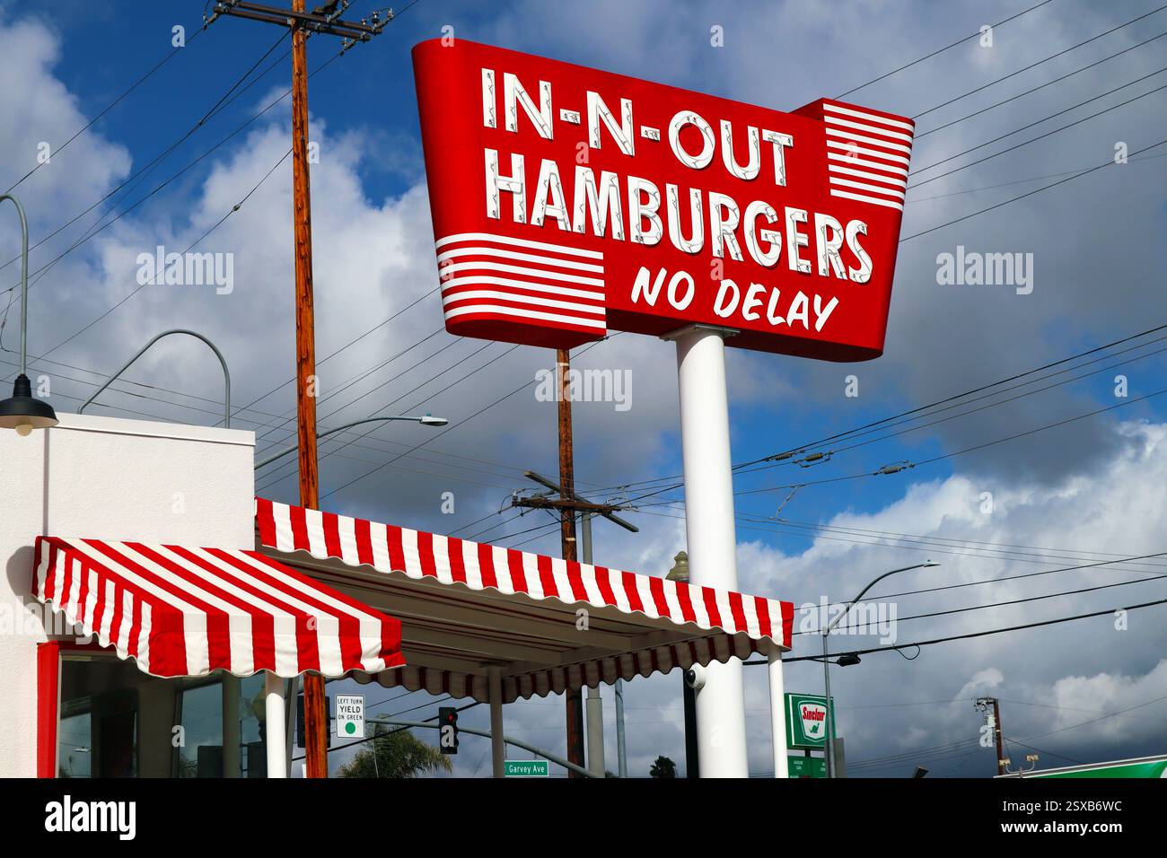 Sign of the Replica of the Original IN-N-OUT Burger at 13766 ...